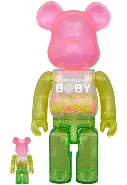400 & 100 Bearbrick sæt - My First Bearbrick Baby Klar Farve